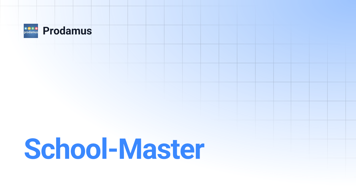 School-Master | Prodamus
